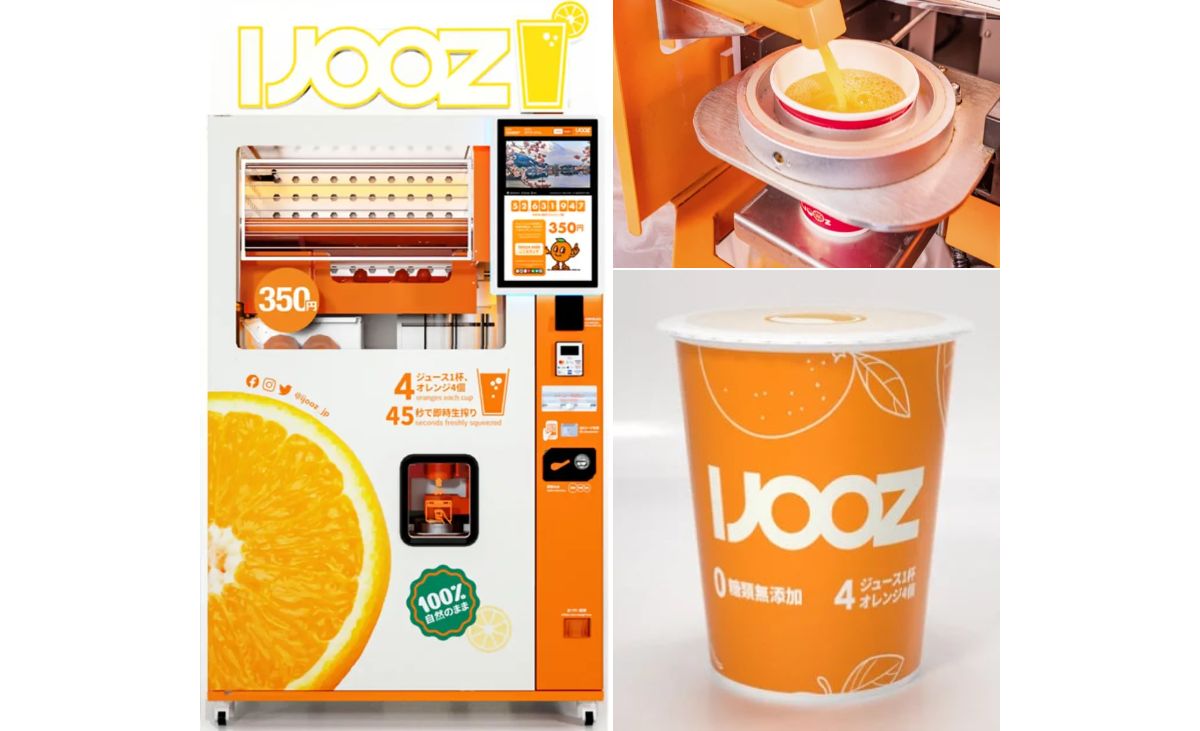 生搾りオレンジジュース自動販売機「IJOOZ」、日本に進出 上野や八王子、池袋に設置 オレンジ4個使用で1杯350円 | AMP[アンプ] - ビジネスインスピレーションメディア