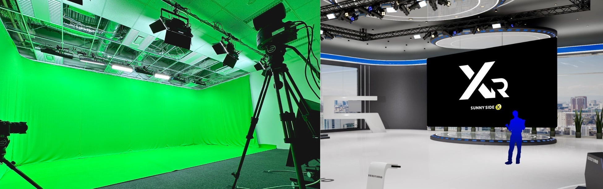 サニーサイドエックス、動画撮影スタジオ「XR STUDIO」開設 3DCGのバーチャル空間映像と実写撮影をリアルタイムで合成 | AMP[アンプ] - ビジネスインスピレーションメディア